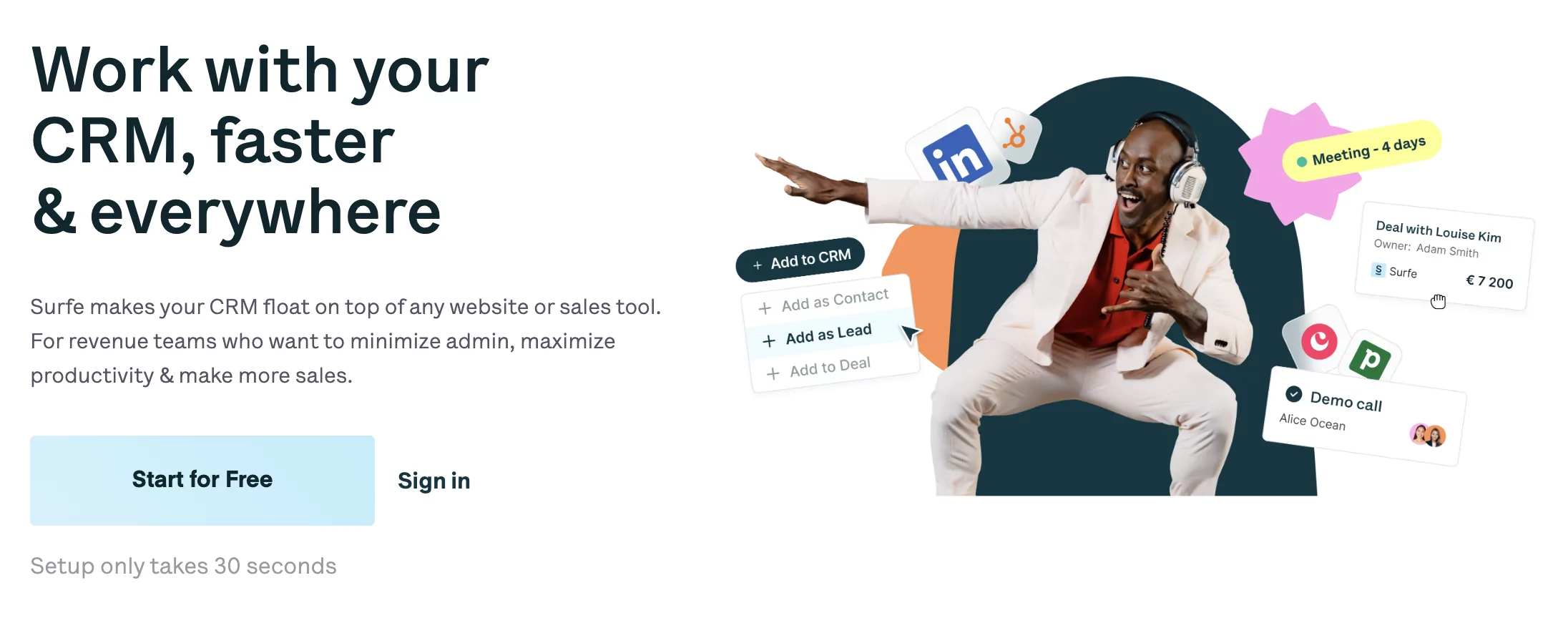 Surfe (ex-Leadjet) vs. Apollo vs. LeadIQ vs. LinkedHelper
