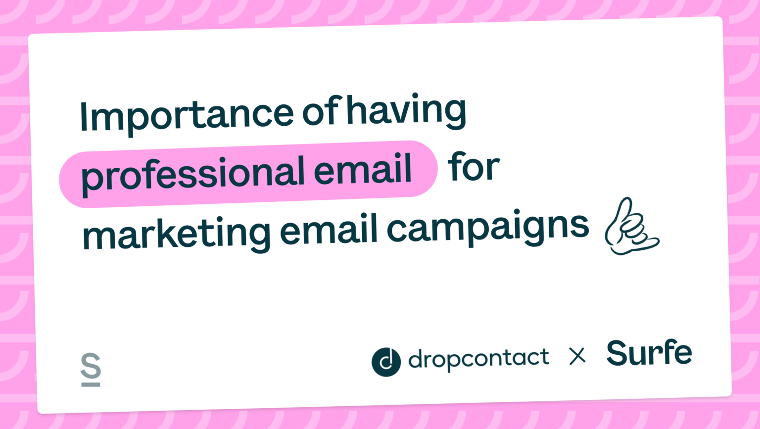 Why to use professional emails for marketing - SURFE
