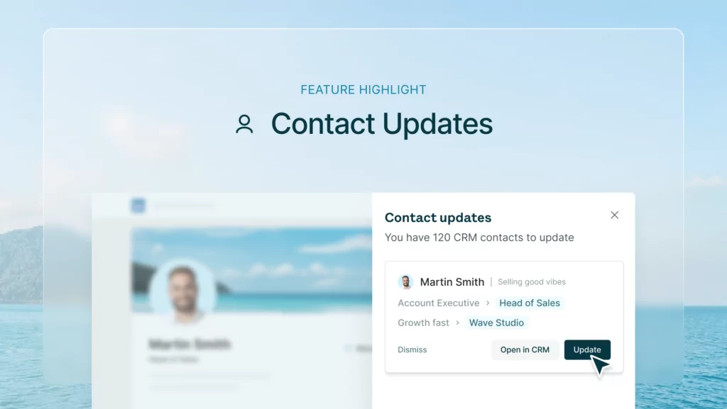 Contact update: clean CRM & keep your data updated | SURFE