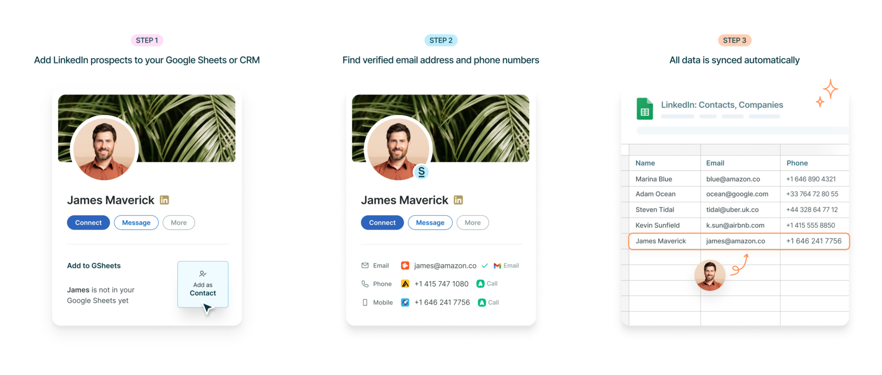 How to Export LinkedIn Contacts to Google Sheets - SURFE
