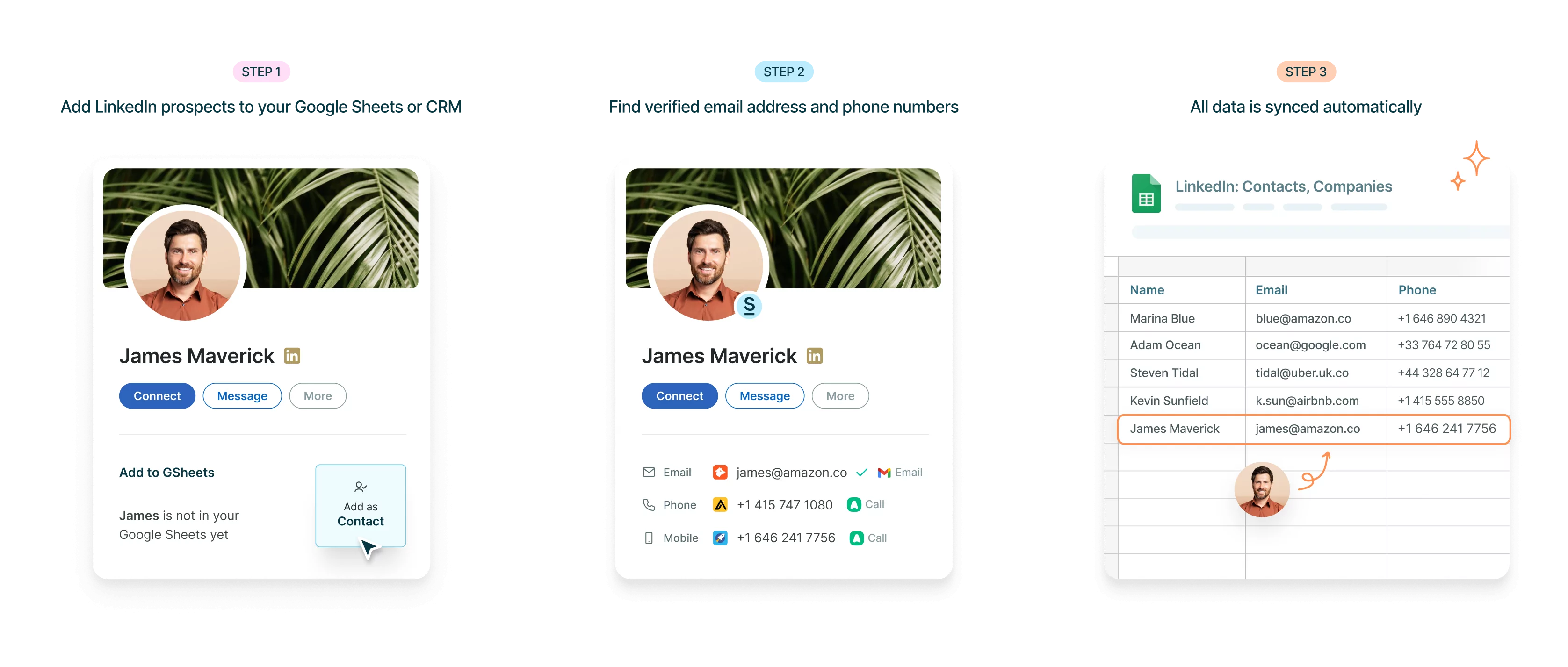 How to Export LinkedIn Contacts to Google Sheets - SURFE