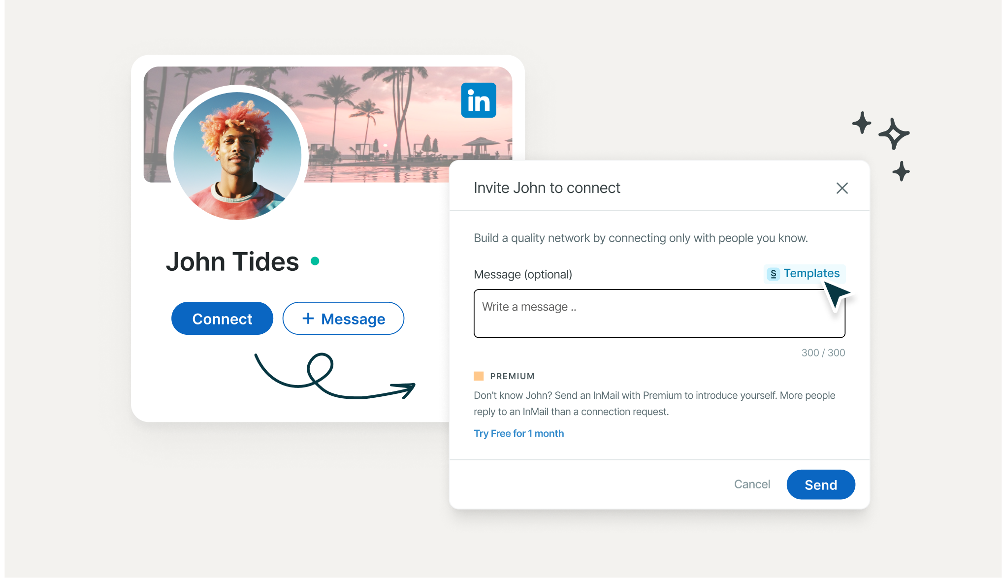 Best Connection Message Templates on LinkedIn - SURFE