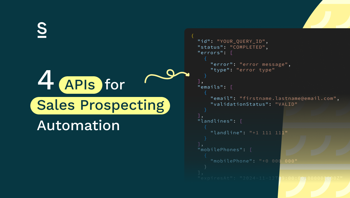4 APIs to Power Your Prospecting Strategy