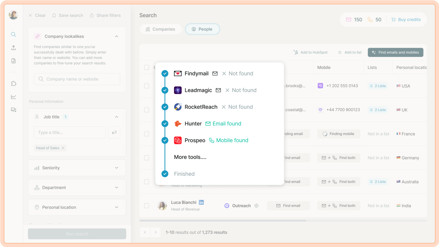 Find and enrich your next ideal customer - SURFE